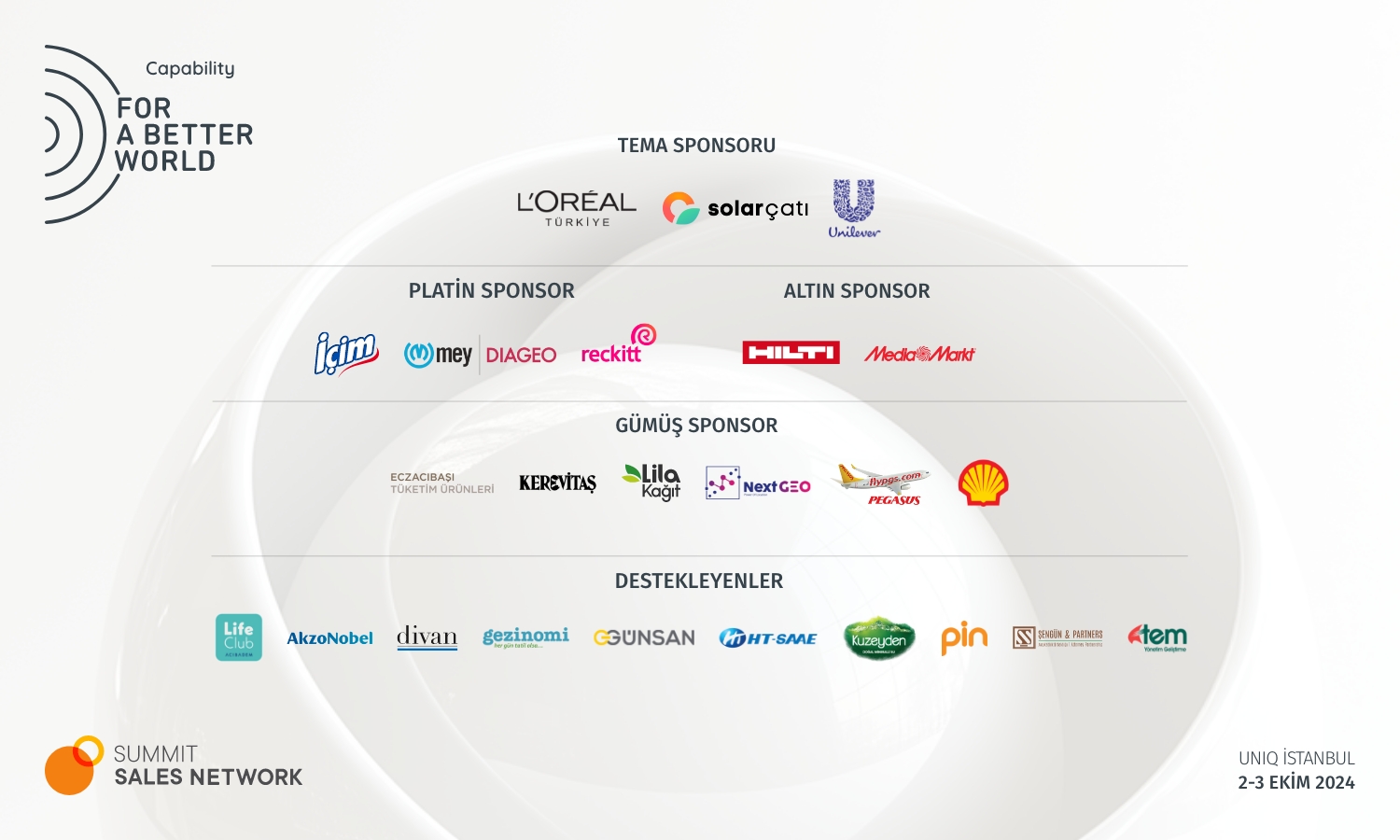 Sales Network Summit 2024 Sponsorlarımız — Sales Network
